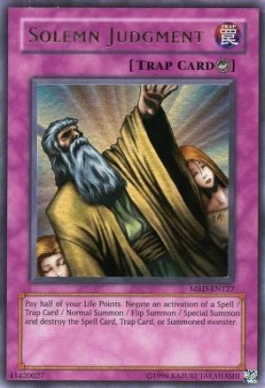 Solemn Warning ** Super Rare (lp) Ct08-en015 Yugioh 4 Yu-Gi-Oh! Card ...