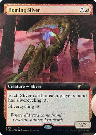 Homing Sliver (Extended Art) - Secret Lair Drop Series - Magic: The ...