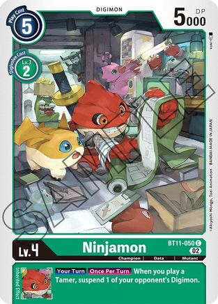 Ninjamon - Dimensional Phase - Digimon Card Game