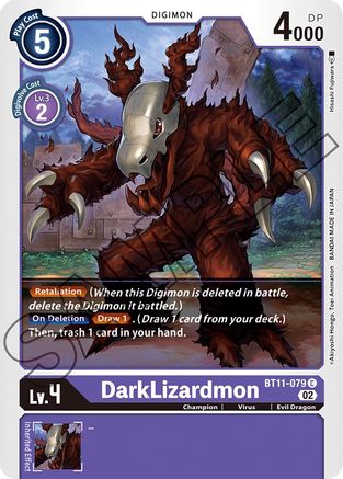 DarkLizardmon - Dimensional Phase - Digimon Card Game