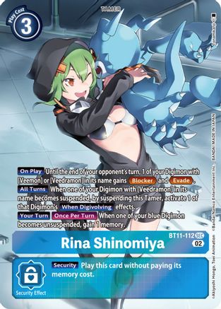 Rina Shinomiya (Alternate Art) - Dimensional Phase - Digimon Card Game