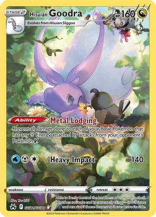 Hisuian Goodra - Crown Zenith: Galarian Gallery - Pokemon