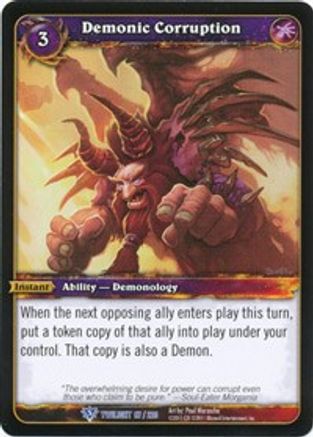 Demonic Corruption - Twilight of the Dragons - WoW