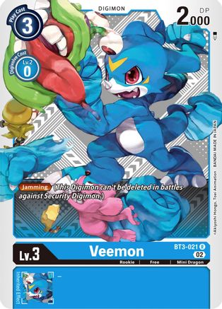 Veemon - BT3-021 (Winner Pack Dimensional Phase) - Release Special Booster - Digimon Card Game