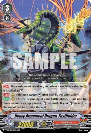 Heavy Armament Dragon, Fusillaider - V Promo Cards - Cardfight Vanguard