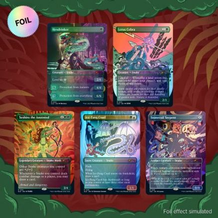Secret Lair Drop: Ssssssnakessssss - Traditional Foil Edition - Secret ...