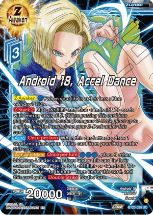 Android 18, Accel Dance - Power Absorbed - Dragon Ball Super CCG