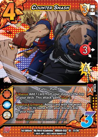Counter Smash - UniVersus: My Hero Academia: League of Villains - UniVersus
