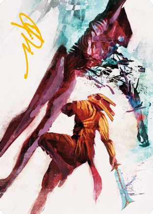 Hexgold Slash Art Card (Gold-Stamped Signature) - Art Series: Phyrexia ...