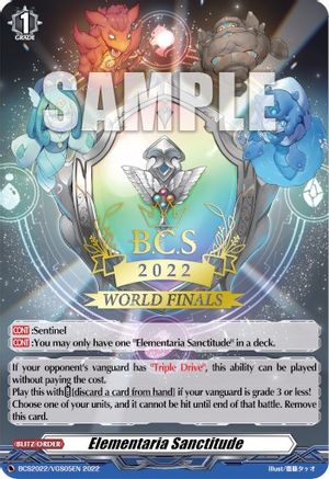 Elementaria Sanctitude (World Finals 2022) - Bushiroad Event Cards ...