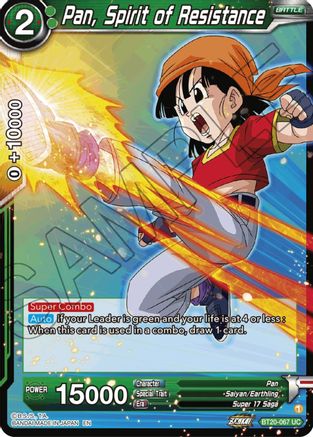 Pan, Spirit of Resistance - Power Absorbed - Dragon Ball Super CCG