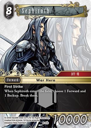 Sephiroth (B-038) - Boss Deck: Final Fantasy VII - Final Fantasy TCG