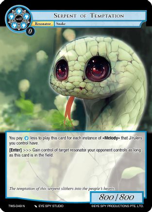 Serpent of Temptation - The War of the Suns - Force of Will