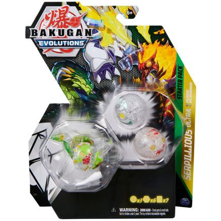 Bakugan Starter 3-Pack - Diamond Ventus Serpillious Ultra - Evolutions - Bakugan TCG
