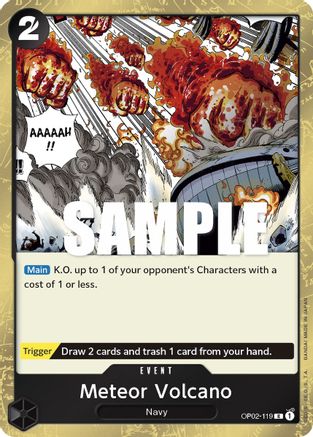 Meteor Volcano - Paramount War - One Piece Card Game