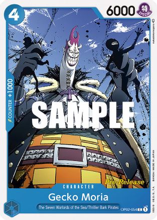 Gecko Moria - Paramount War Pre-Release Cards - One Piece Card Game