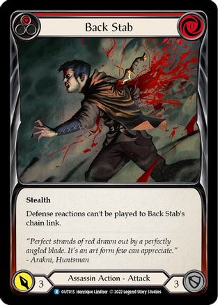 Back Stab (Red) - Outsiders - Flesh and Blood TCG