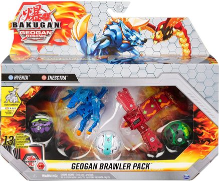 Bakugan Geogan Rising Brawler Pack - Aquos Hyenix Pyrus Insectra ...
