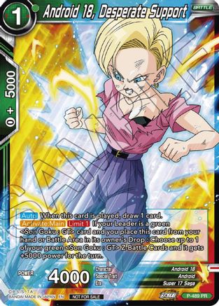 Android 18, Desperate Support (Zenkai Series Tournament Pack Vol.3 ...