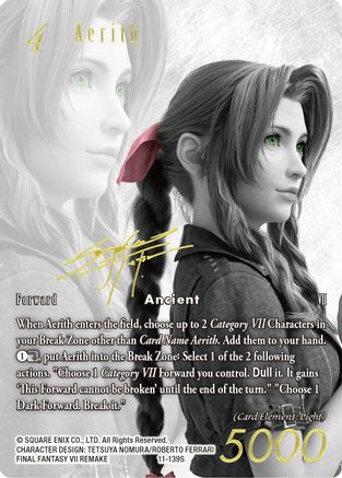 Aerith (Noir Promo) - FF: Promo Cards - Final Fantasy TCG