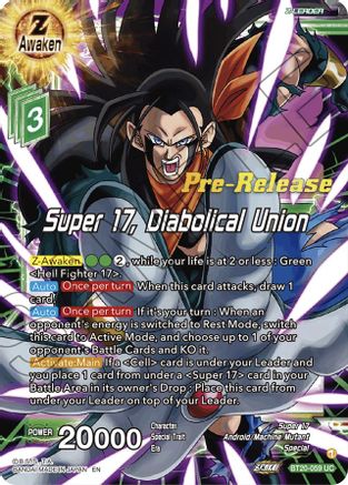 Super 17, Diabolical Union - Power Absorbed Pre-Release Cards - Dragon ...