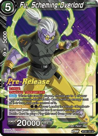 Fu, Scheming Overlord - Power Absorbed Pre-Release Cards - Dragon Ball ...