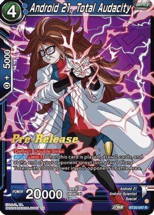 Android 21, Total Audacity - Power Absorbed Pre-Release Cards - Dragon ...
