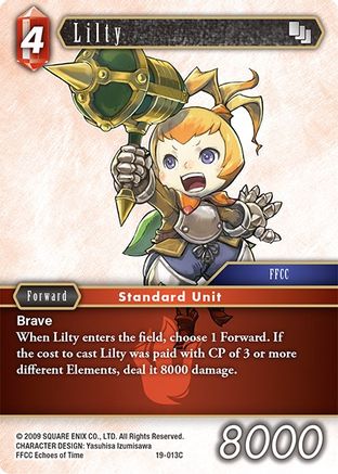 Lilty - From Nightmares - Final Fantasy TCG