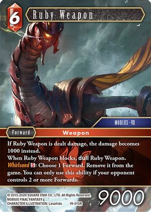 Ruby Weapon - From Nightmares - Final Fantasy TCG