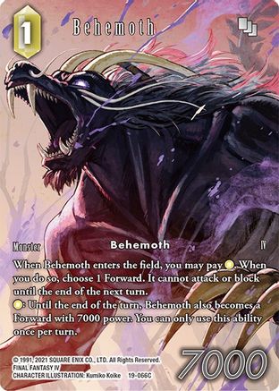 Behemoth (19-066C) (Full Art) - From Nightmares - Final Fantasy TCG