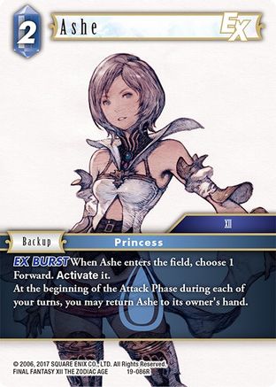 Ashe EX - From Nightmares - Final Fantasy TCG