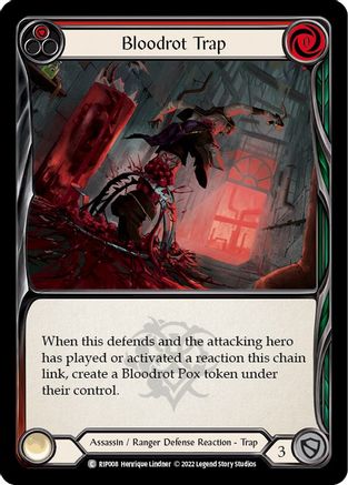 Bloodrot Trap (Red) - Blitz Deck: Outsiders - Riptide - Flesh and Blood TCG