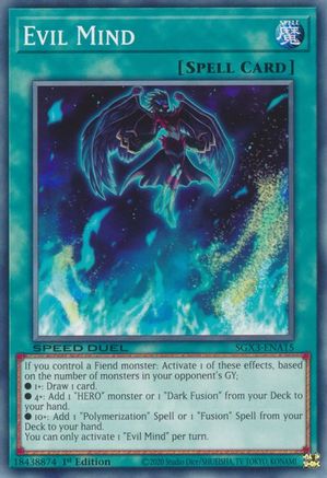 Evil Mind - Speed Duel GX: Duelists of Shadows - YuGiOh