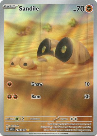 Sandile - 216/198 - SV01: Scarlet & Violet Base Set - Pokemon