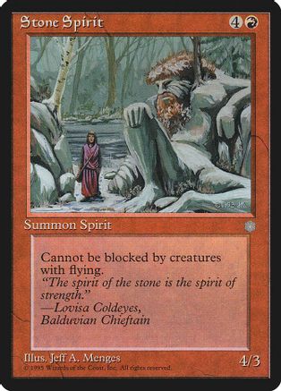 Stone Spirit - Ice Age - Magic: The Gathering