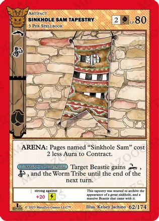 Sinkhole Sam Tapestry - Native: First Edition - MetaZoo