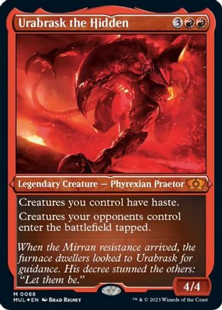 Urabrask the Hidden (Foil Etched) - March of the Machine: Multiverse ...
