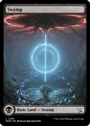 Swamp (0287) - March of the Machine - Magic: The Gathering