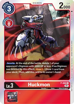Huckmon - P-066 (Limited Card Pack) - Digimon Promotion Cards - Digimon ...