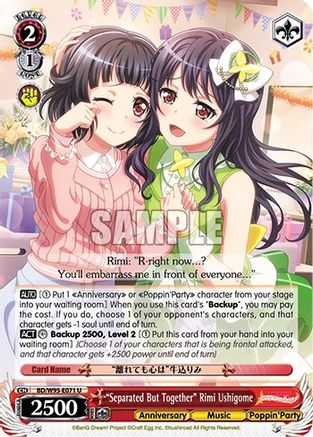 "Separated But Together" Rimi Ushigome - BanG Dream! Girls Band Party ...