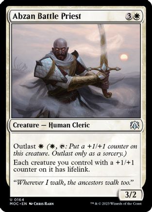 Abzan Battle Priest - Commander: March of the Machine - Magic: The ...