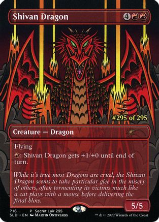 Shivan Dragon (Serial Numbered) - Secret Lair Drop Series - Magic: The ...