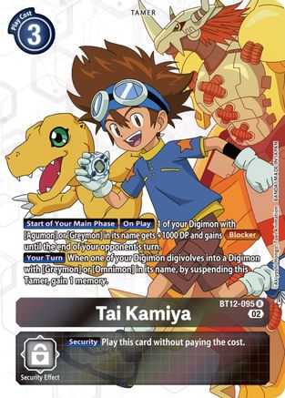 Tai Kamiya (Alternate Art) - Across Time - Digimon Card Game