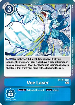 Vee Laser - Across Time - Digimon Card Game