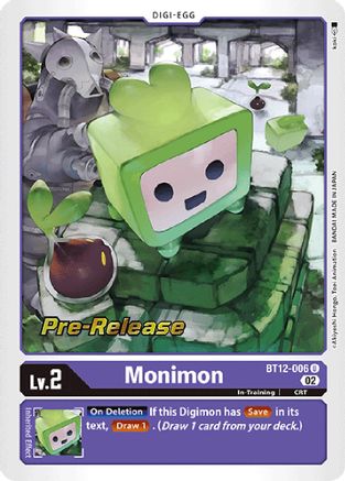 Monimon - Across Time Pre-Release Cards - Digimon Card Game