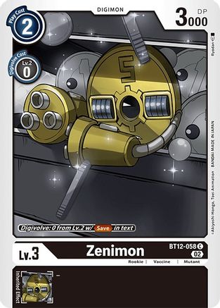 Zenimon - Across Time - Digimon Card Game
