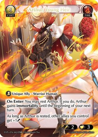 Arthur, Young Heir - Dawn of Ashes Event Pack - Grand Archive TCG