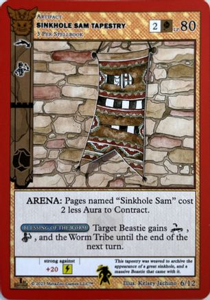 Sinkhole Sam Tapestry - Native: First Edition Release Event Deck - MetaZoo