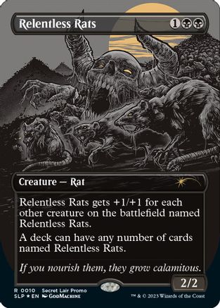 Relentless Rats (0010) - Secret Lair Showdown - Magic: The Gathering