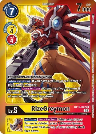 RizeGreymon (Tamer Party -Special-) - Across Time - Digimon Card Game